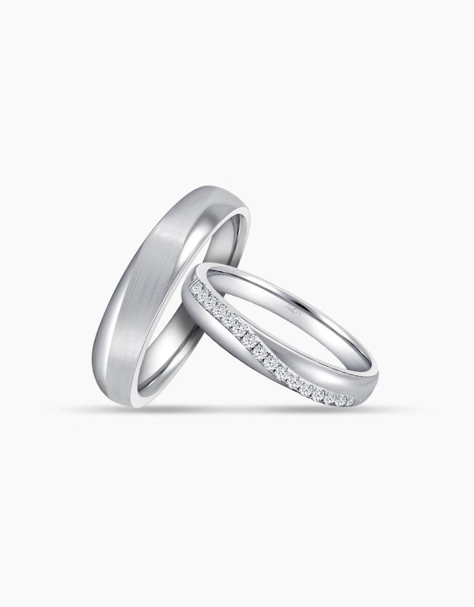 LVC Purete Trust Wedding Band with Diamonds in Platinum – Love & Co ...