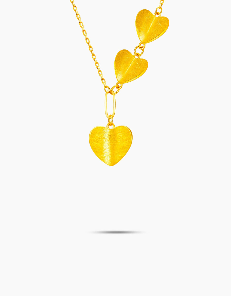 LVC 9IN Trinity Carla Heart 999 Gold Necklace – Love & Co. Malaysia